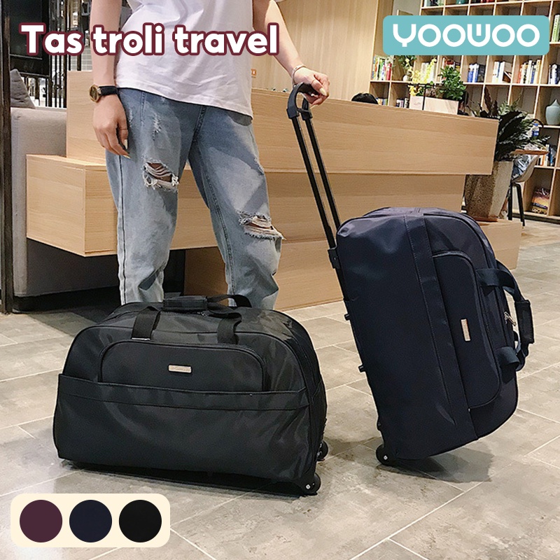 Jual YooWoo Tas Trolley Besar / Tas Travel / Tas Liburan / Tas Jalan ...