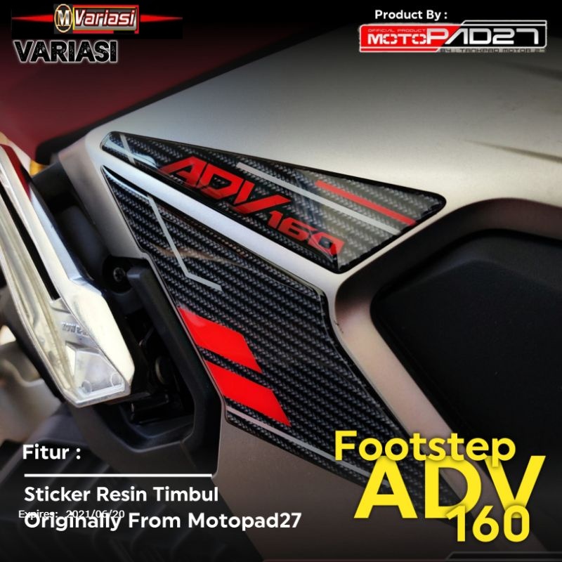 Jual Stiker Footstep ADV 160 Sticker Footstep ADV 160 Cover Footstep ...