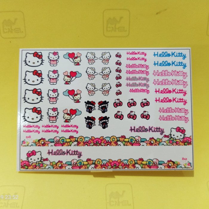 Jual FAZ SJT Decal hotwheels hello kitty universal 64 | Shopee Indonesia