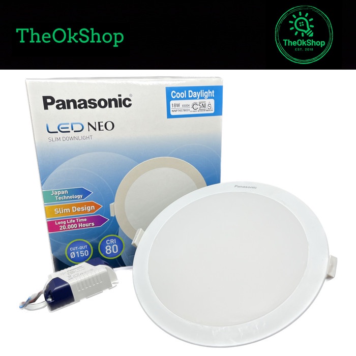Jual Lampu Downlight LED Panel PANASONIC Neo Slim 18W 18 Watt IB Inbow ...