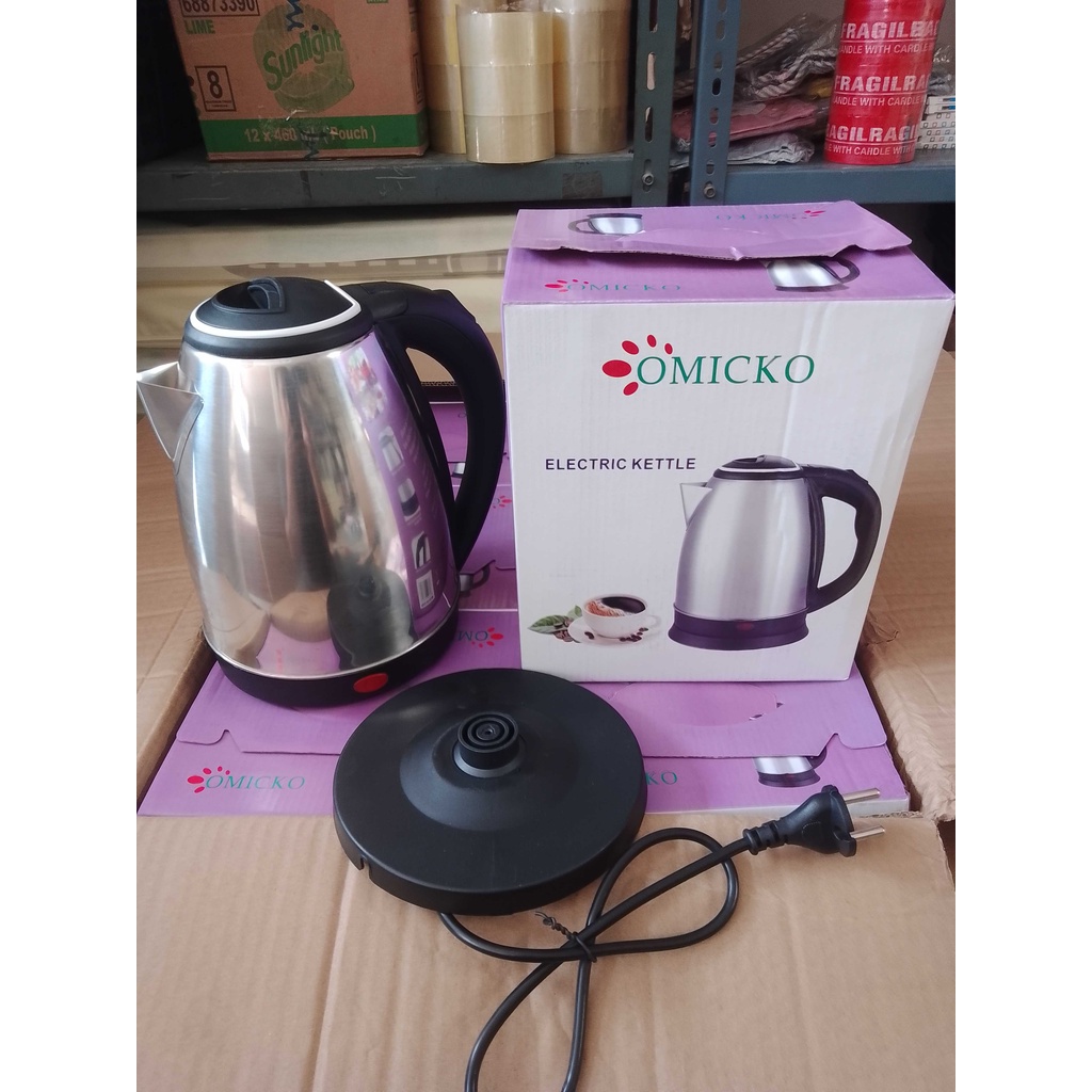 Jual TEKOLISTRIK OMICO / Teko listrik stainless low watt / Teko listrik 2liter / Pemanas air ...