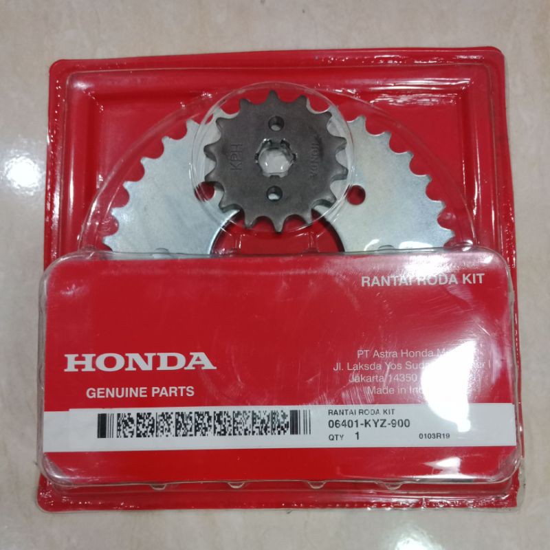 Jual GEAR GIR RANTAI SET KYZ SUPRA X 125 HELM IN NEW 2011-2018 ORIGINAL ...