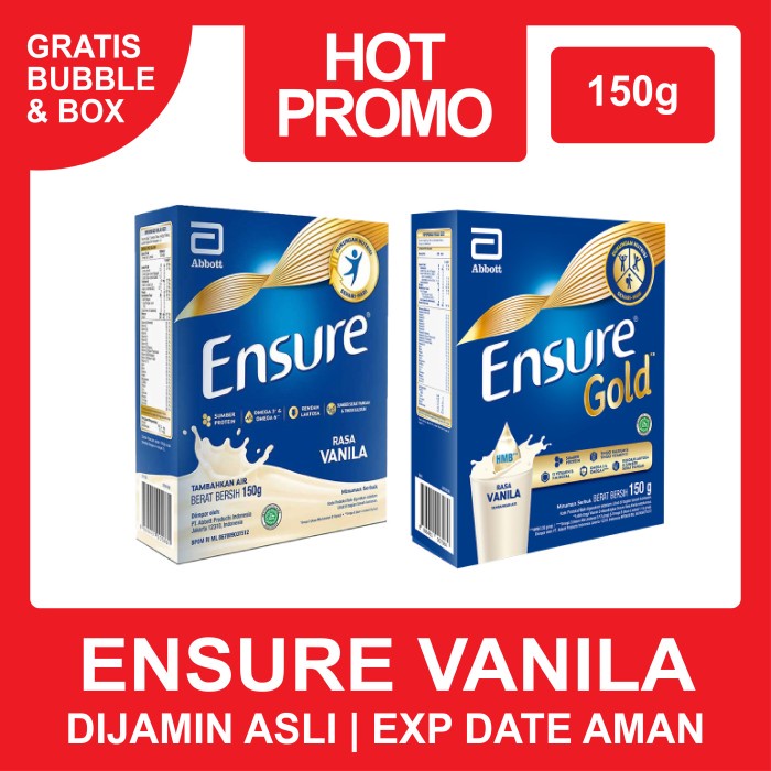 Jual Ensure Gold Vanila 150g | Shopee Indonesia