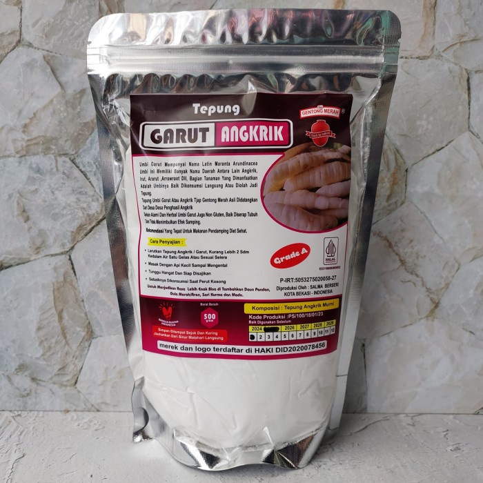 Jual Tepung Garut Angkrik - Irut - Arrowroot 500 Gram | Shopee Indonesia
