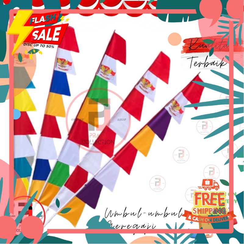 Jual SPESIAL KEMERDEKAAN 17 AGUSTUS // Bendera umbul umbul bendera merah putih bendera geregaji ...