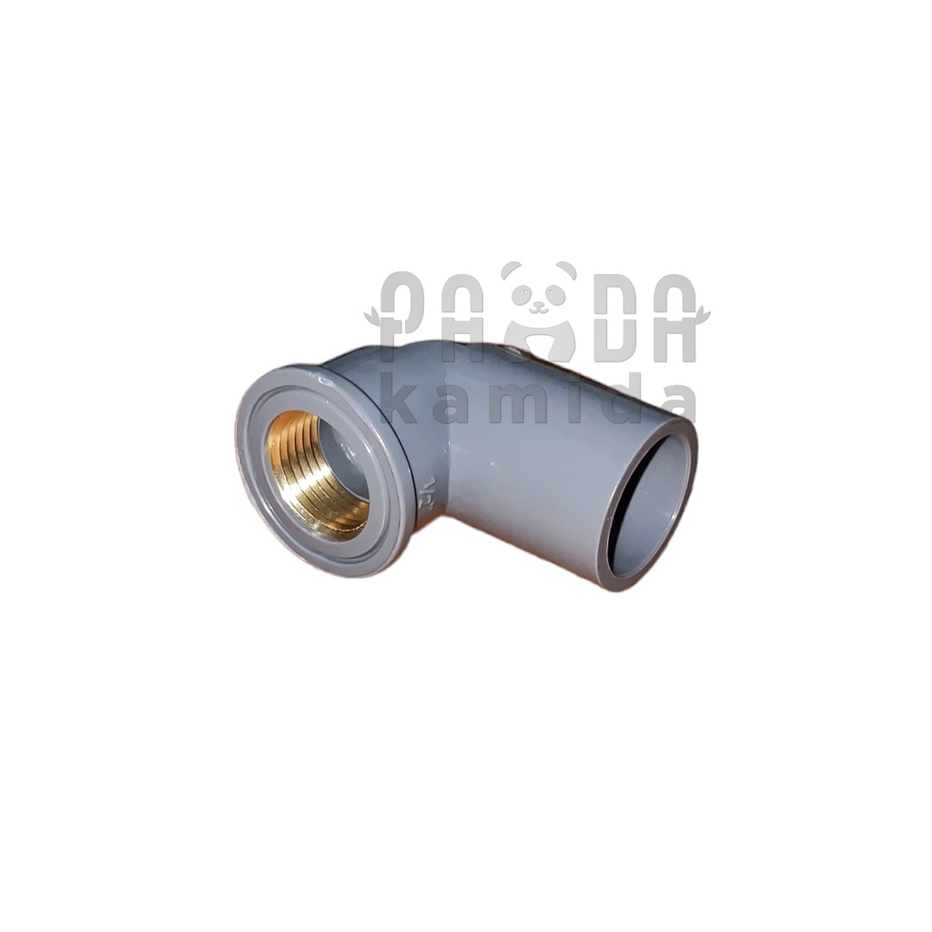 Jual KUNINGAN Keni Drat Dalam 1/2 in PVC / Kuningan KDD 1/2 inch / Knee ...