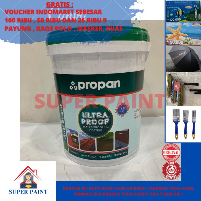 Jual CAT ANTI BOCOR/ CAT ELASTIS PROPAN ULTRAPROOF WATERPROOFING 4 KG ...