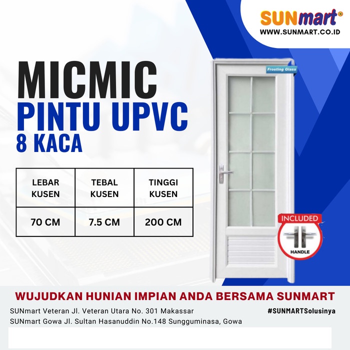 Jual PINTU MICMIC UPVC 8 KACA | Shopee Indonesia