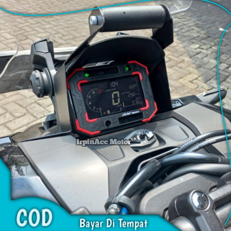 Jual ADM Stiker Antigores Spidometer ADV 160 V2 bahan karet | Shopee ...