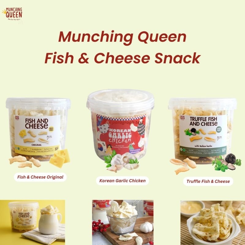 Jual Munching Queen Fish and Cheese Snack / Jajanan Sehat | Shopee ...