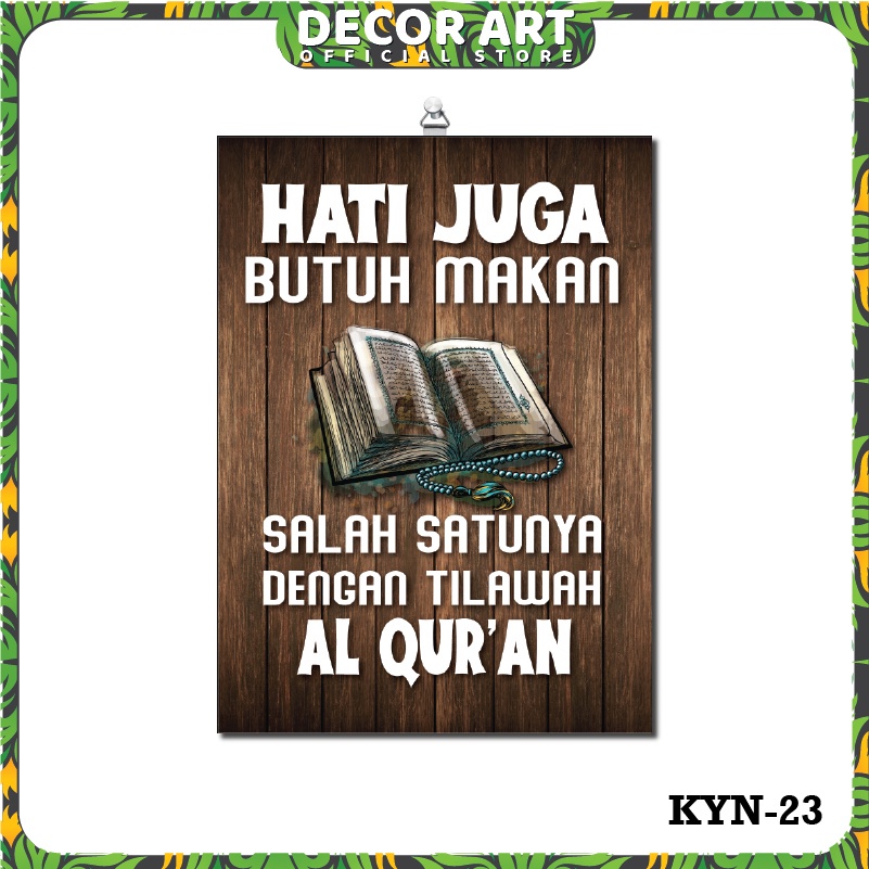 Jual DecorArt 15x20 Cm Hiasan Dinding Poster Kayu Islami Quotes ...