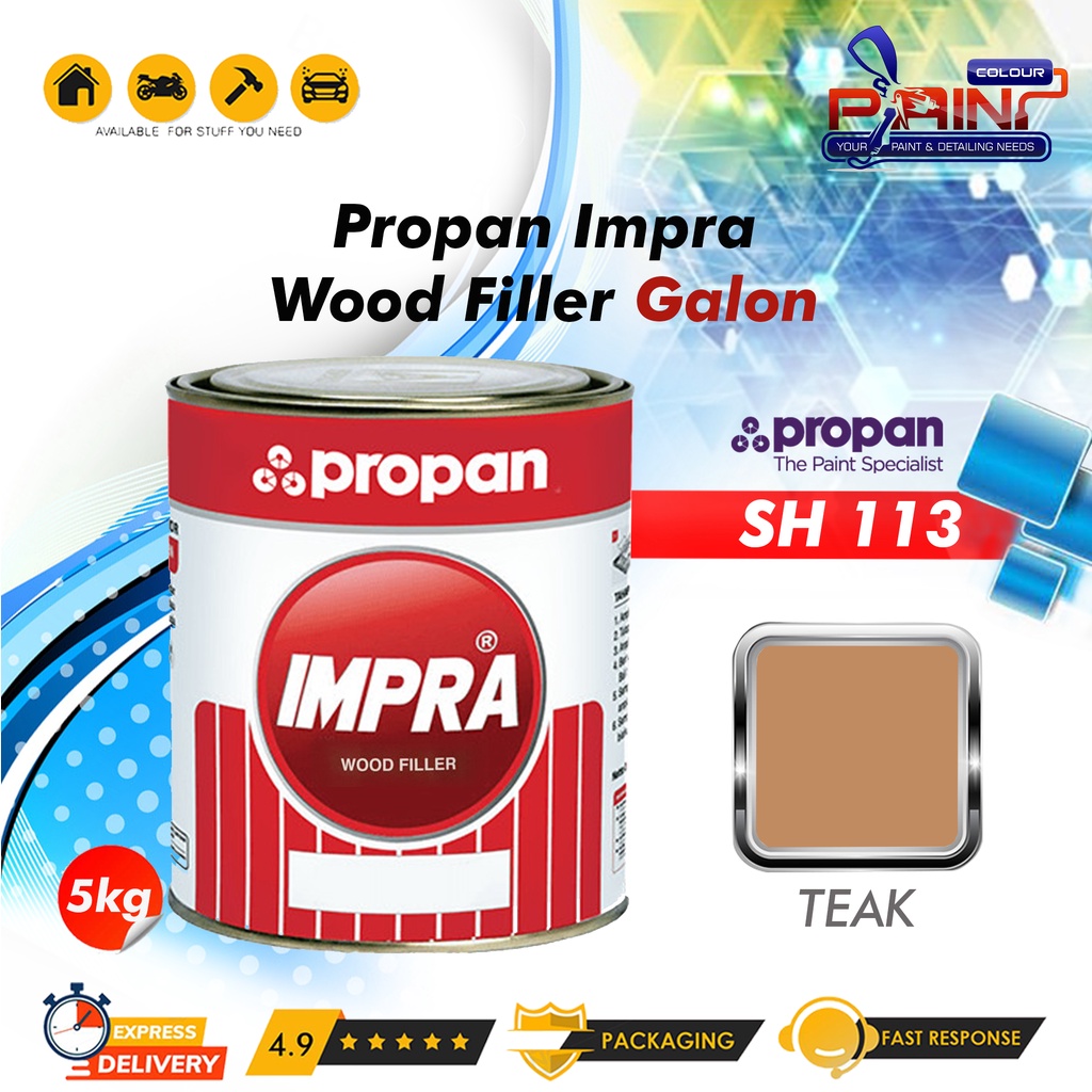 Jual IMPRA WOOD FILLER IMPRA-SH 113 TEAK 1 KG Liter | Shopee Indonesia