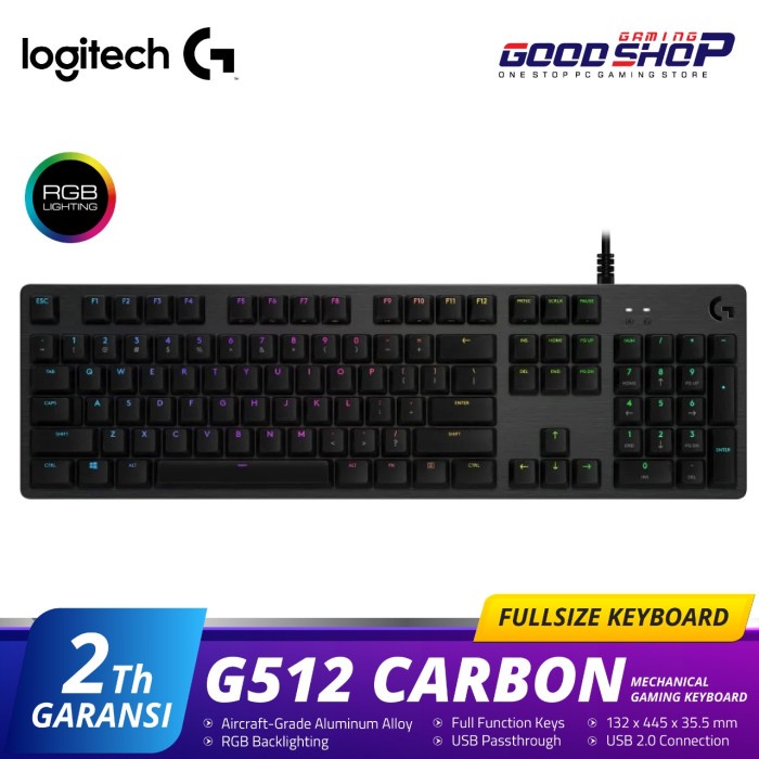 Jual Logitech G512 Mechanical Gaming Keyboard - Merah | Shopee Indonesia