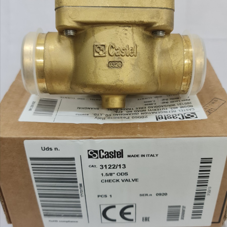 Jual Castel Check Valve 312213 1 5/8 ODS inch | Shopee Indonesia