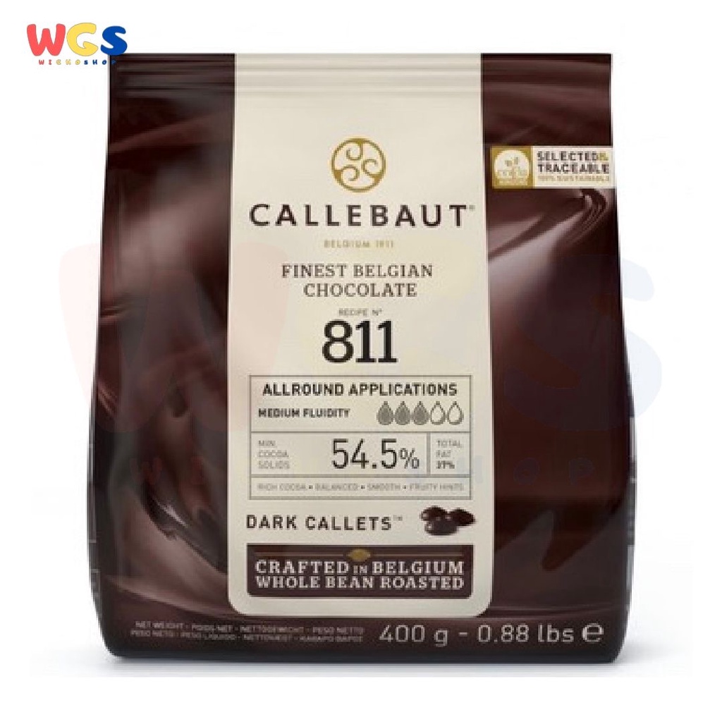 Jual Callebaut 811 Finest Belgium Dark Chocolate Callets 54.5% Cocoa ...