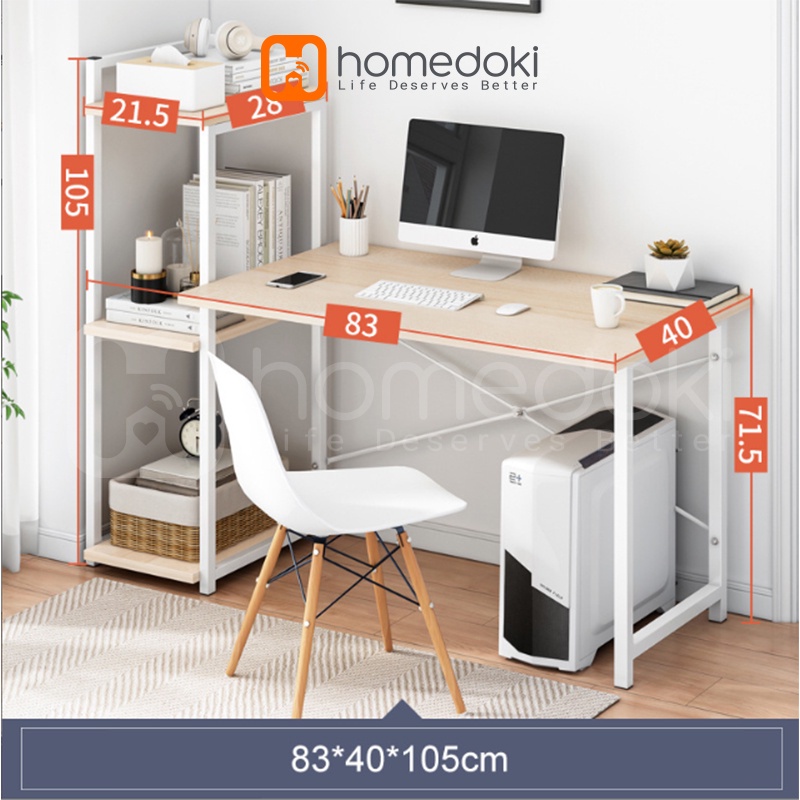 Jual Homedoki meja pc/meja gaming/meja komputer kayu/meja belajar/meja ...