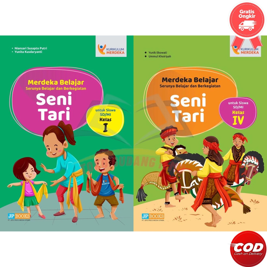 Jual Seni Tari Buku Pendamping Kurmer JP Books Kelas 1 2 3 4 5 6 SD dan MI | Shopee Indonesia