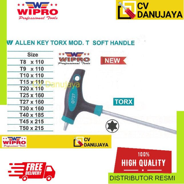 Jual Allen Key Torx Model T Soft Handle T25 - Wipro | Shopee Indonesia