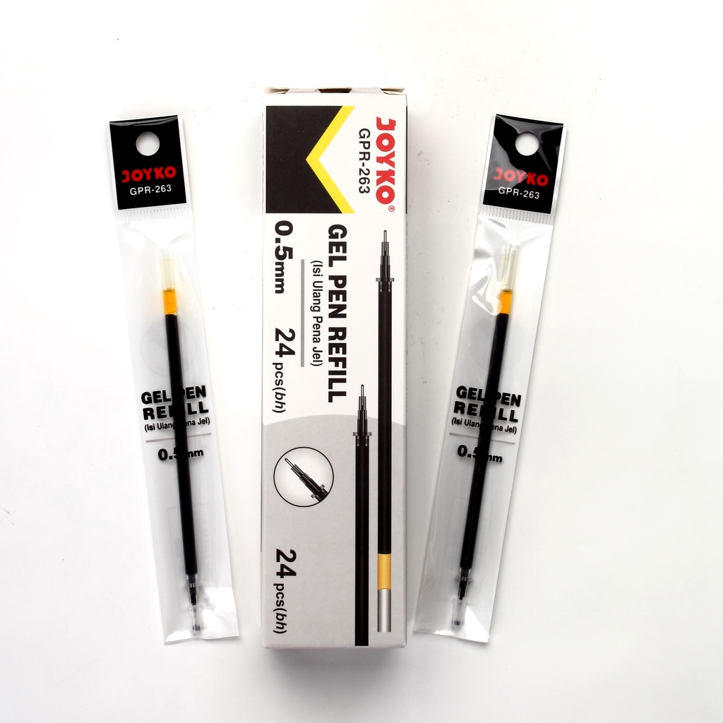 Jual JOYKO - Refill Pulpen Gel Pen GPR-263 Black - Pcs | Shopee Indonesia