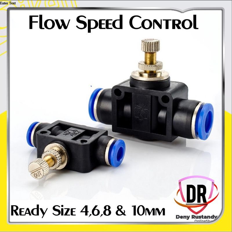 Jual Flow Speed Control valve Selang 4,6,8,10mm Konektor Katup Tabung ...