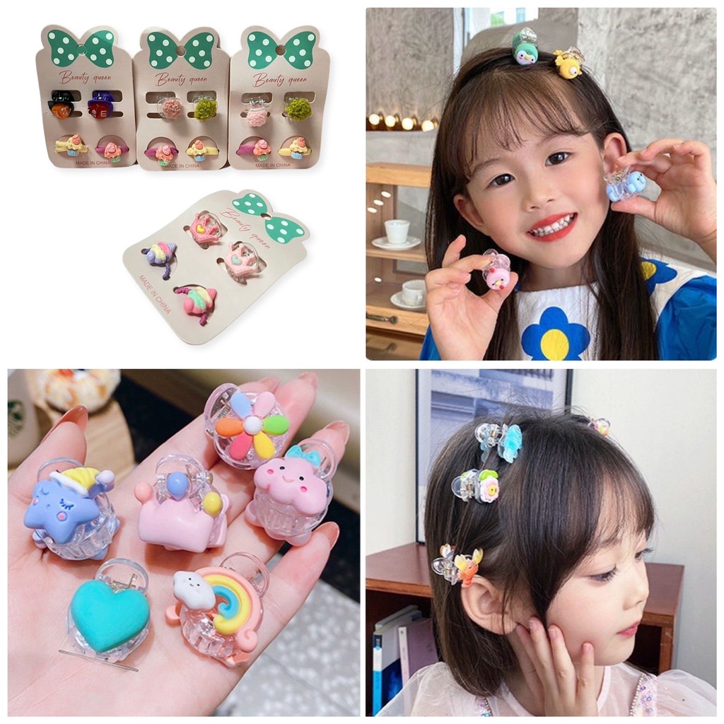 Jual Rambut Anak Beauty Queen (jepitan 2 + kunciran 2) | Shopee Indonesia