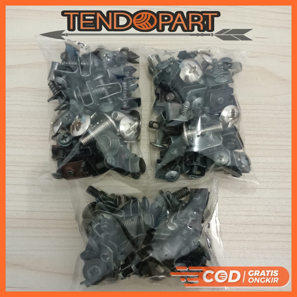 Jual Satu Set Baut / Baud Full scrup Body Full body POSWAN / Yamaha F1ZR/VEGA berikut karet nya ...