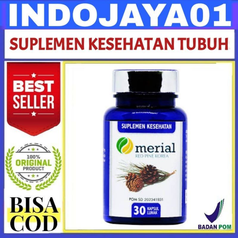Jual ORIGINAL 100% MERIAL RED PINE KOREA 30 KAPSUL / ATASI HIPERTENSI ...