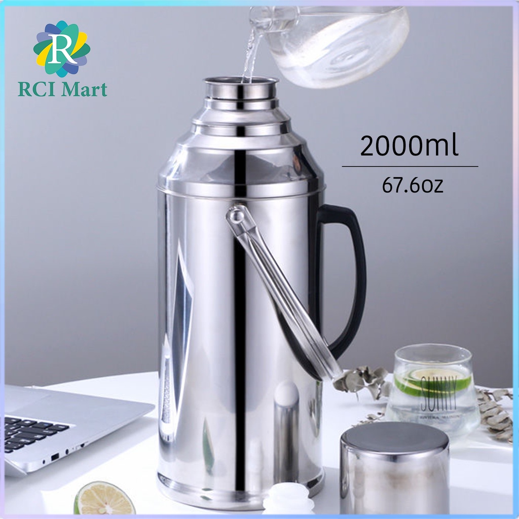 Jual Thermos Air Panas 2 Liter Termos Stainless Besi Tuang Tahan - RCI ...