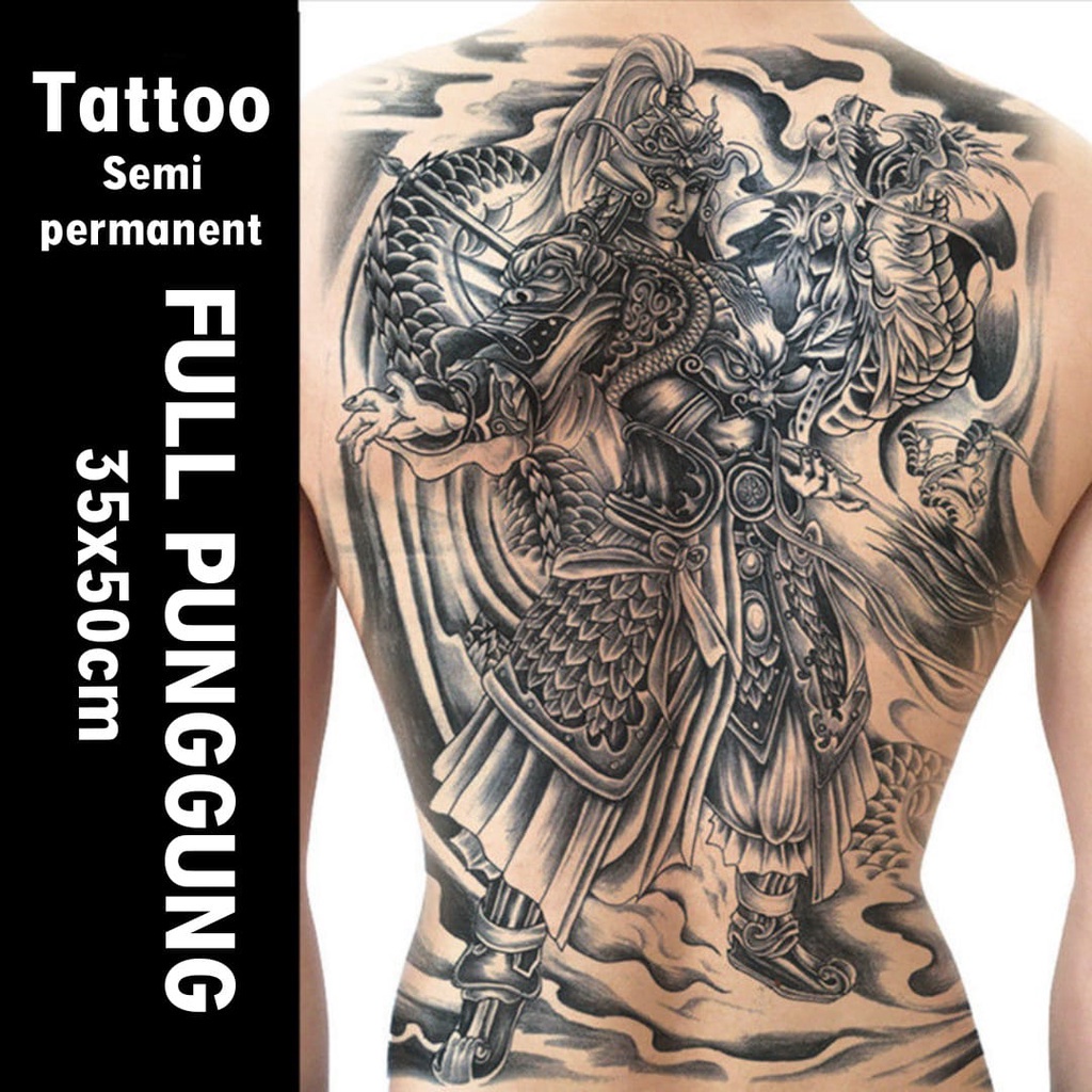 Jual RAINDESIGN - Tato semi permanen Full Punggung 35x50cm anti air ...