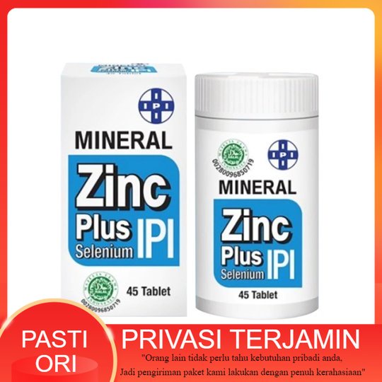 Jual Vitamin Zink IPI / Vitamin Mineral Zinc Plus Selenium IPI 45 ...