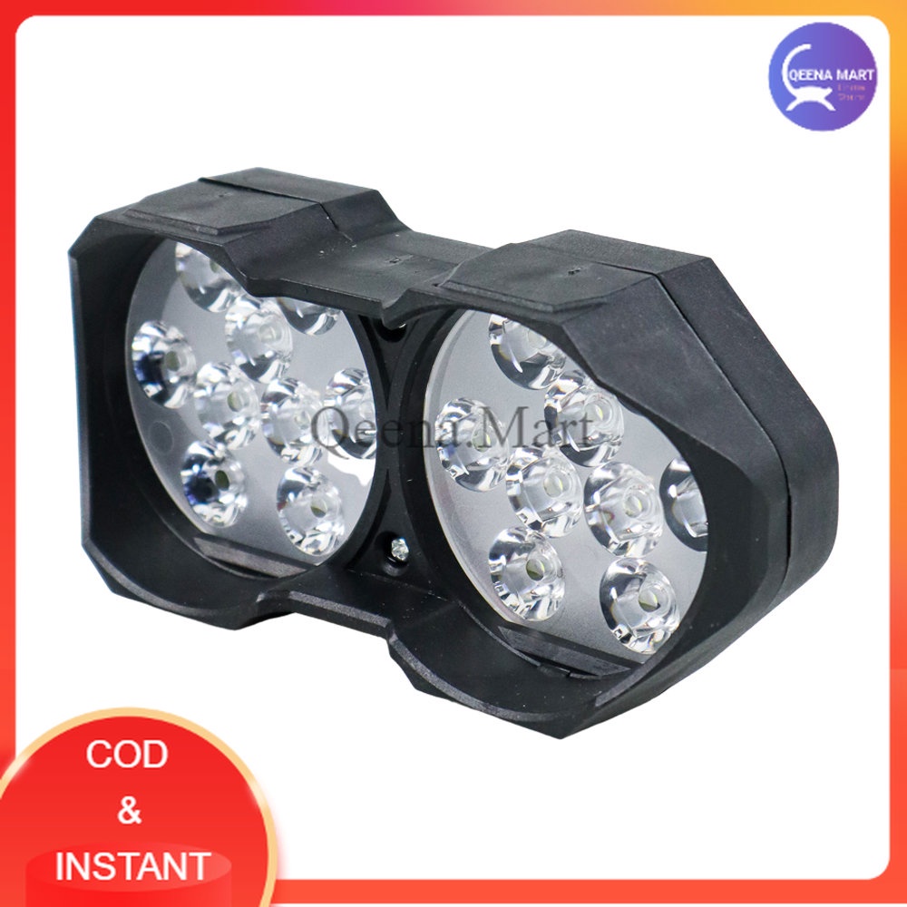 Jual Lampu Tembak Motor Spotlight LED IP65 Cool White 18LED 30W - U9 ...