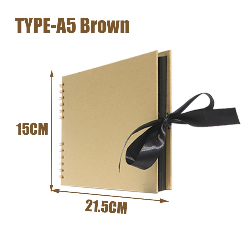 Jual 30lembar Scrapbook Album Foto Diy Buku Foto A5 A4 Scrapbook Hitam ...