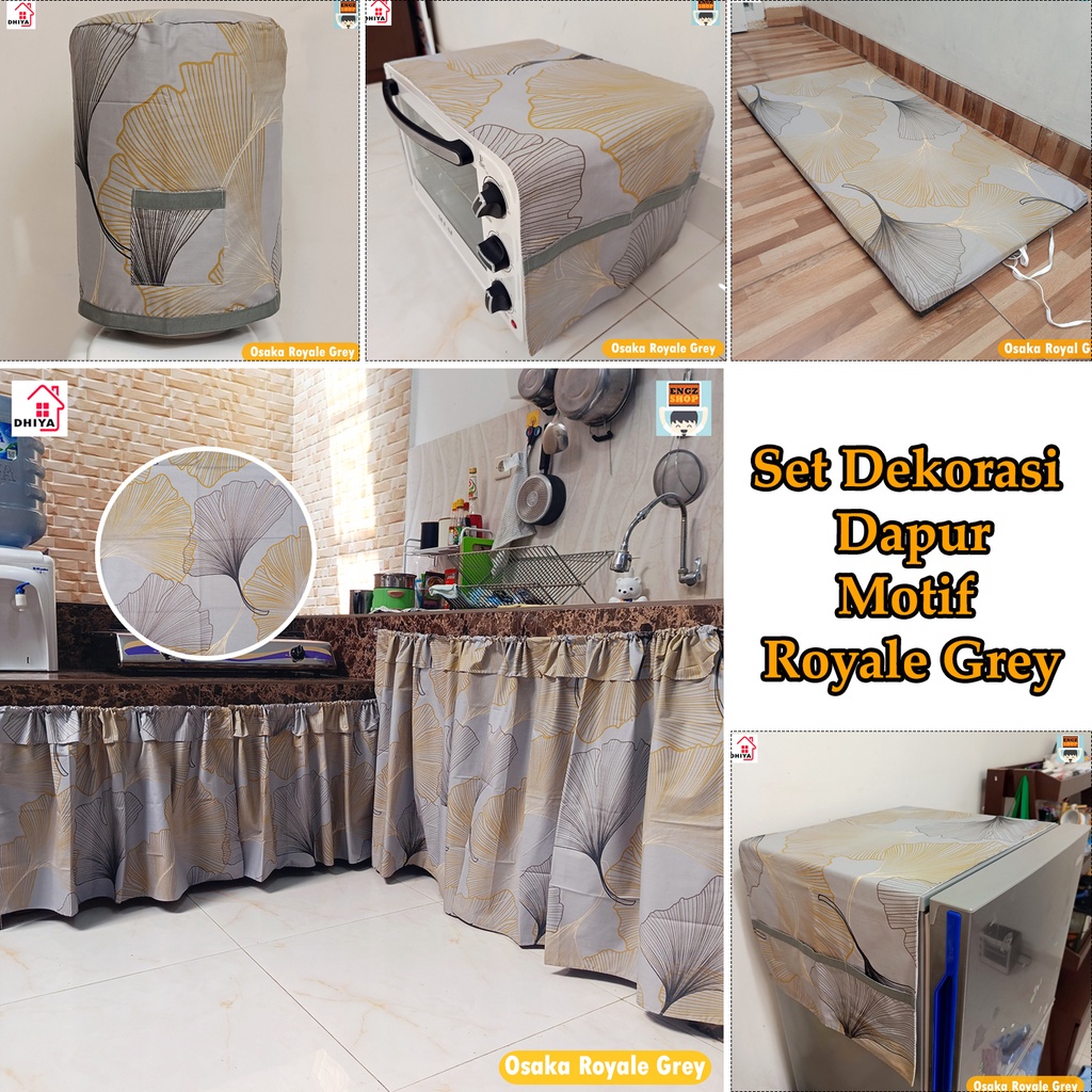 Jual Set Dekorasi Dapur Royale Grey | Shopee Indonesia
