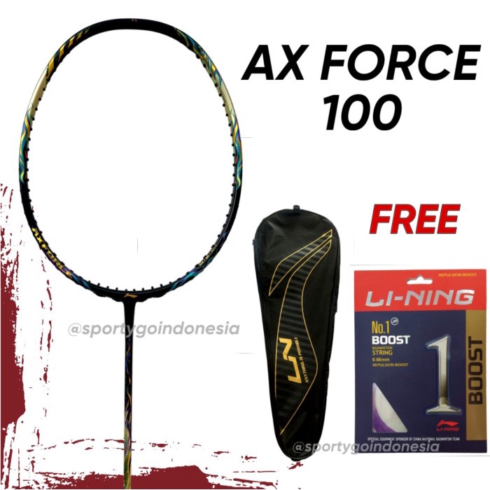 Jual Raket Badminton Lining AX FORCE 100 / AXFORCE Li-Ning Original ...