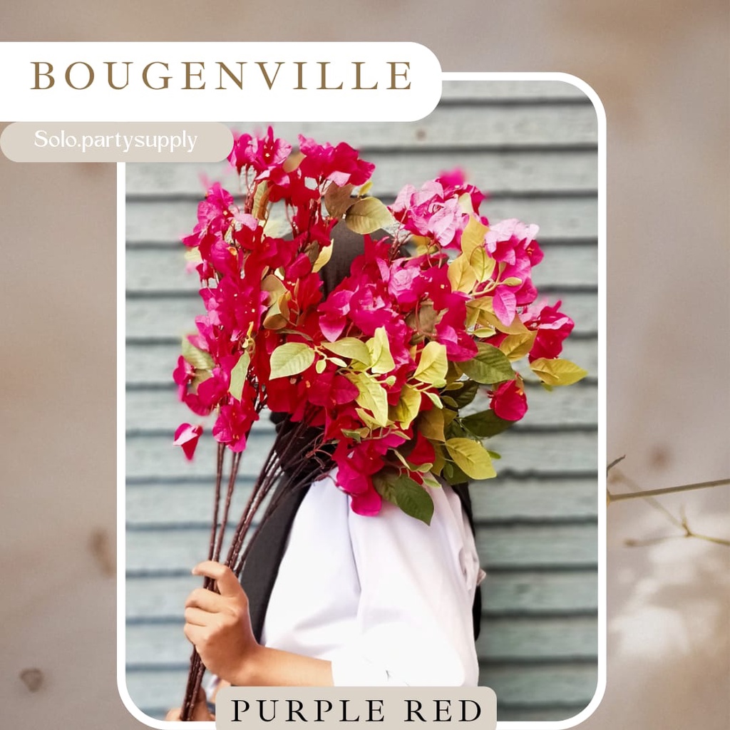 Jual Qc Termurah Bougenville Bougainvillea Artififcial Flower Bunga