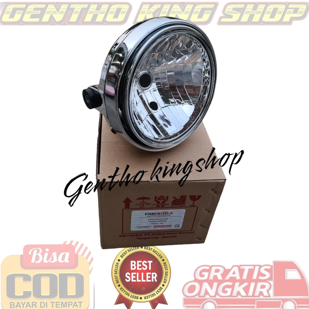 Jual REFLEKTOR LAMPU DEPAN NINJA SS R S BULAT CHROME SAMA SEPERTI ...
