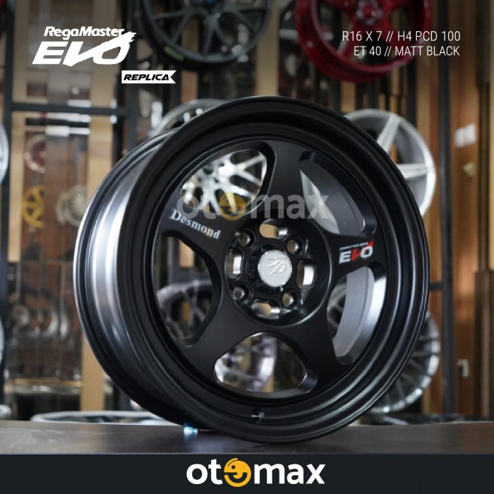 Jual Velg Mobil Regamaster Evo Ring 16 Matt Black | Shopee Indonesia