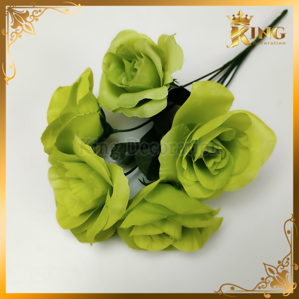 Jual BUNGA MAWAR ROSE TANGKAI 5 MURAH ARTIFICIAL - MAWAR PLASTIK ROSE ...