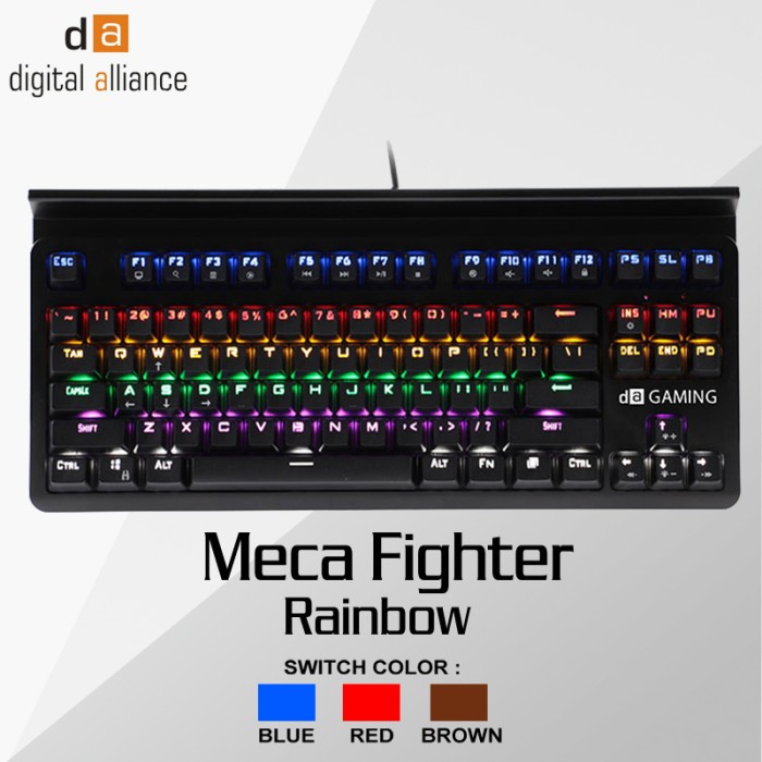 Jual Digital alliance Meca Fighter Mechanical keyboard - Merah | Shopee ...
