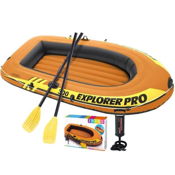 Jual Perahu Karet Kayak Explorer Pro 300 Plus Pompa Dayung INTEX 58358 ...