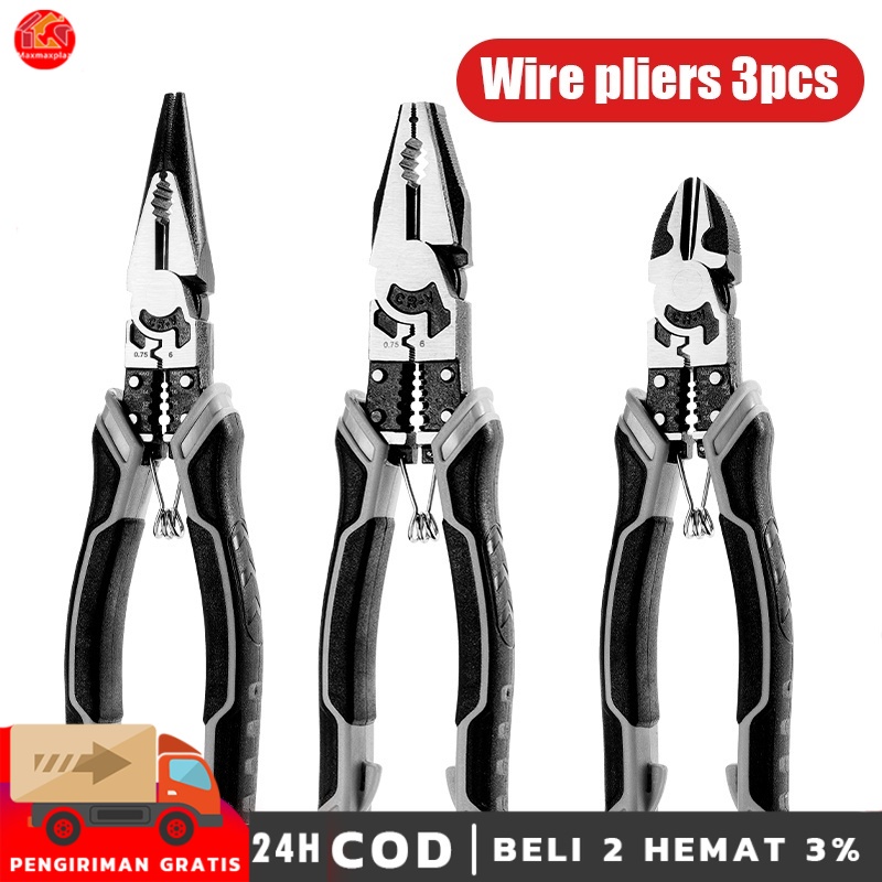 Jual 10 inch Tang Pemotong Kawat CRV Multifungsi Wire Cutter ...