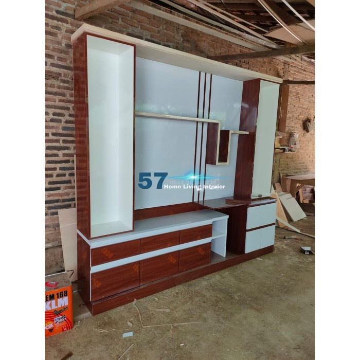 Jual Lemari Partisi Penyekat Ruangan Bahan Plywood HPL Minimalis ...