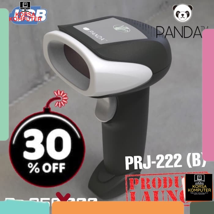 Jual Alat Scan Barcode Scanner Laser Tangan Panda Prj-222 Usb Hitam ...