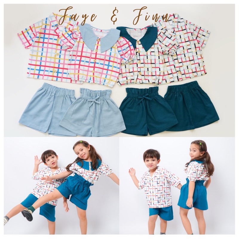 Jual WONGTUKU.ID | FAYE & FINN SET | Setelan anak laki-laki dan perempuan | Shopee Indonesia