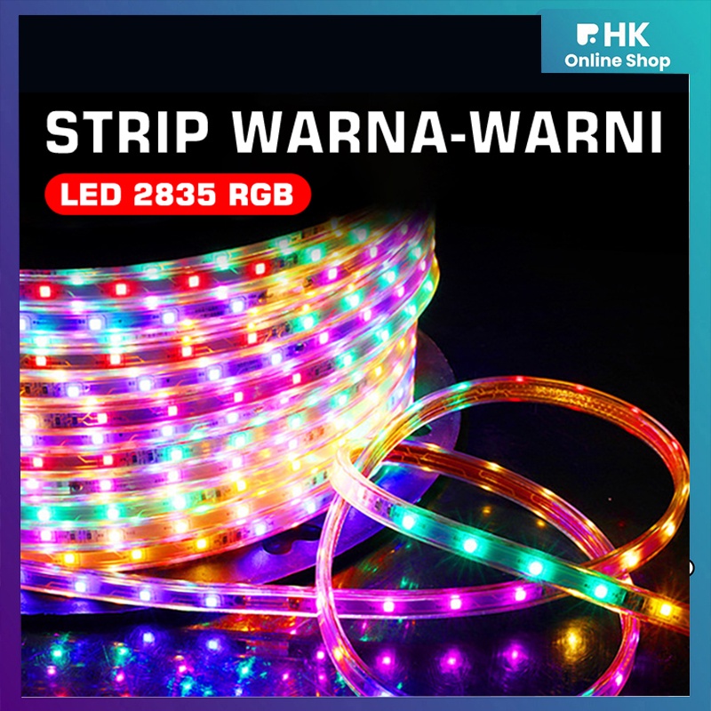 Jual Lampu LED Strip RGB 2835 / LED Strip 2835 Warna Warni 220V ...