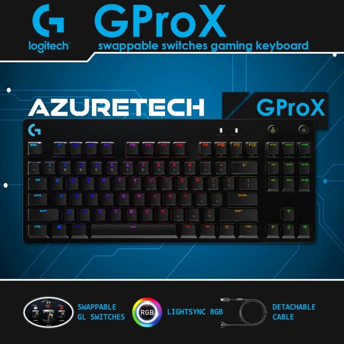 Jual Logitech GPro / G Pro X TKL Mechanical Gaming Keyboard Garansi ...
