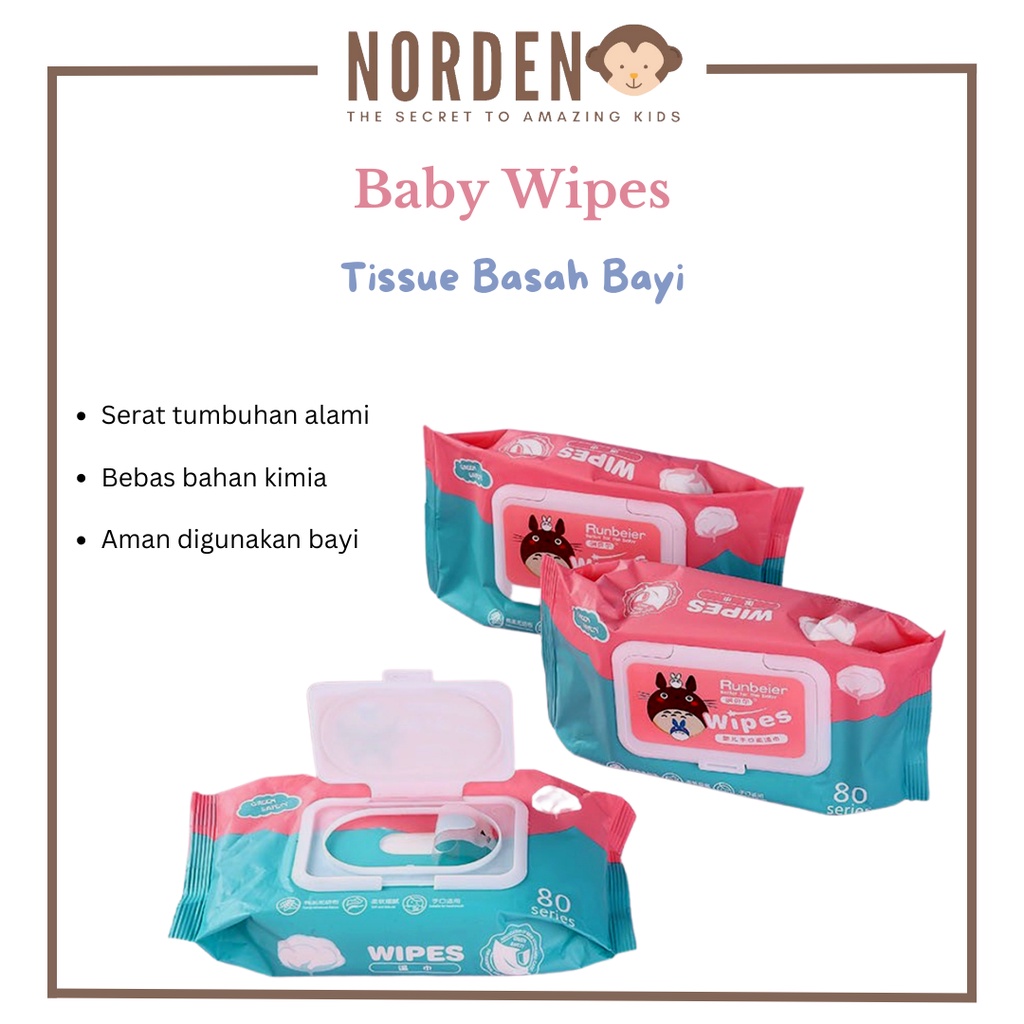 Jual [ND] Tissue Basah Bayi 80 Sheet / Baby Wipes Hand To Mouth ...