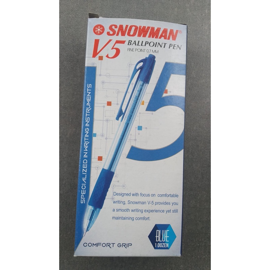 Jual Snowman Pena Pulpen Ballpoint Ball Pen V5 0.7mm | Shopee Indonesia