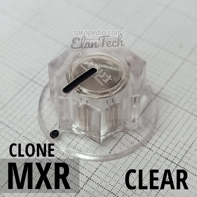 Jual Knob Potensio MXR Style Clone Clear Bening Knop Efek Gitar ...