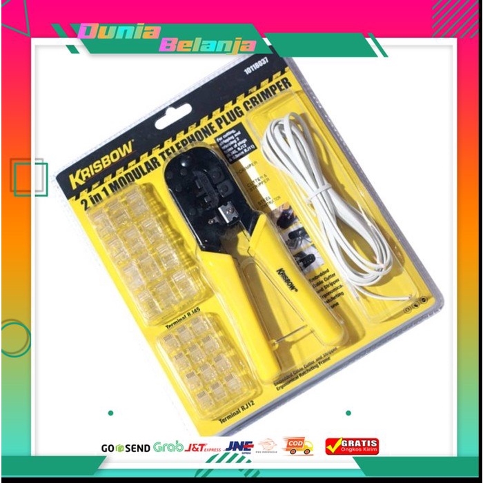Jual KRISBOW - Tang Crimping modular telepon 2 in 1 | Shopee Indonesia